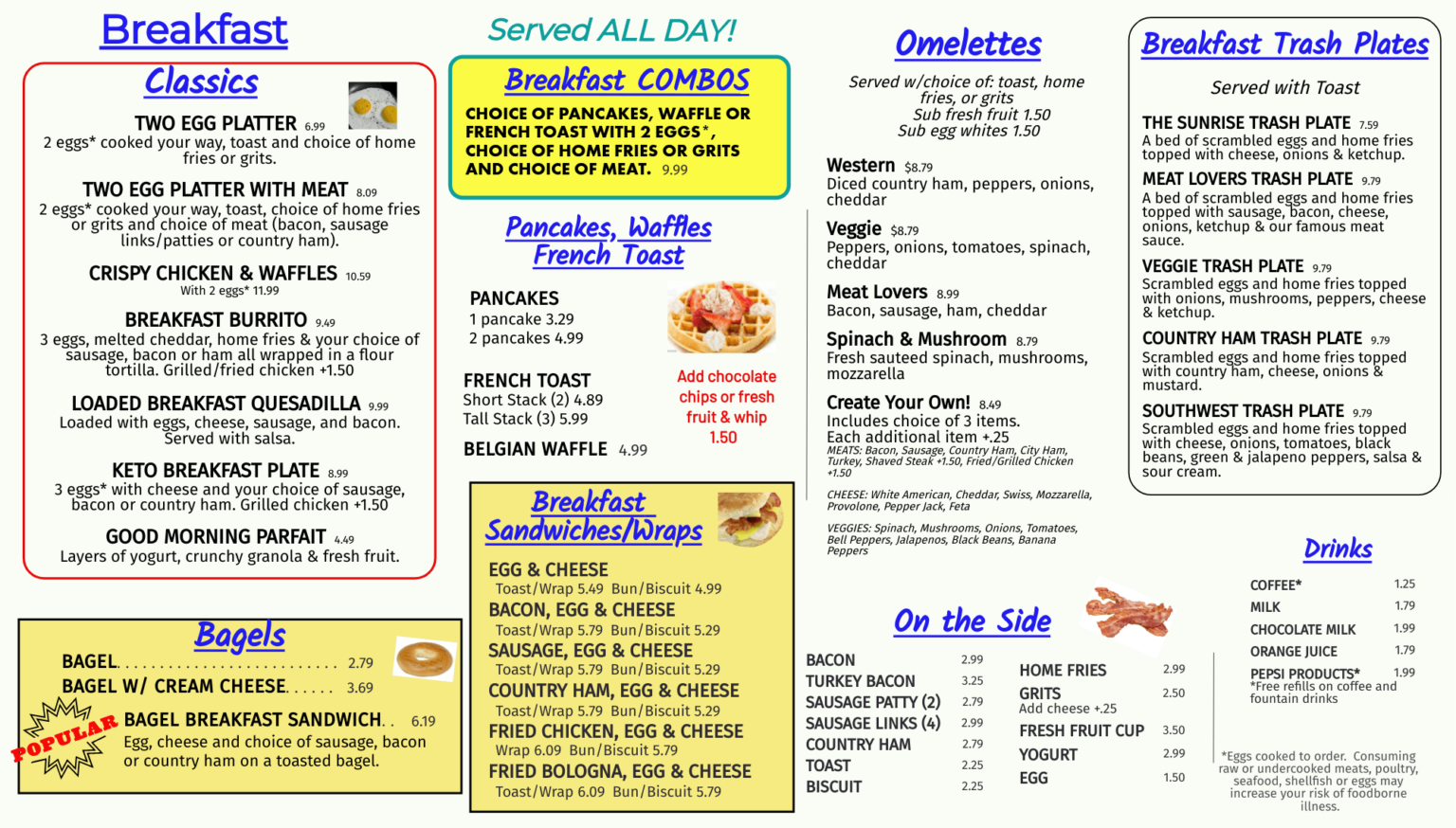 Musting Charlies Diner Menu - Mustang Charlie's Diner