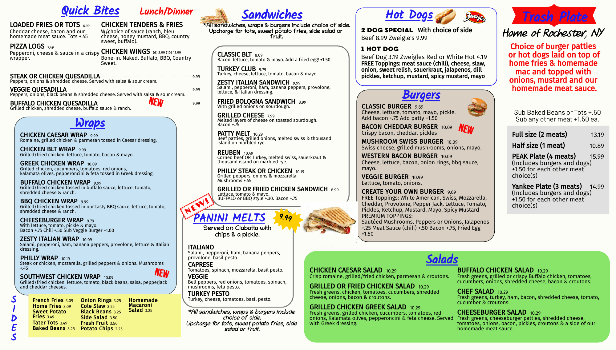 Musting Charlies Diner Menu - Mustang Charlie's Diner